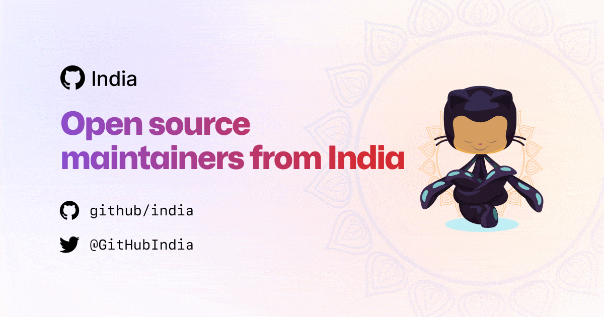 Open source maintainers | GitHub India